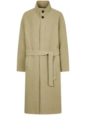 STUDIO TOMBOY High-neck Belted Wool Coat