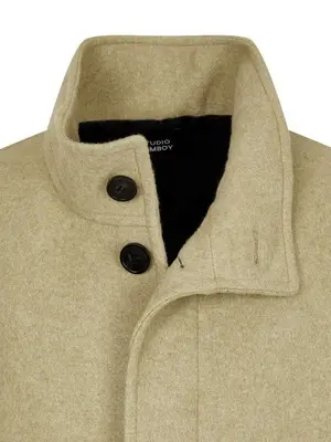 STUDIO TOMBOY High-neck Belted Wool Coat