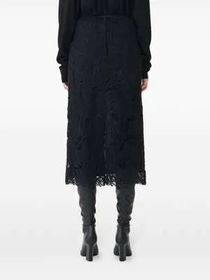 Fabiana Filippi Macramé Lace Mid-calf Skirt