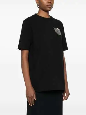 JIL SANDER Leaf-appliqué T-shirt