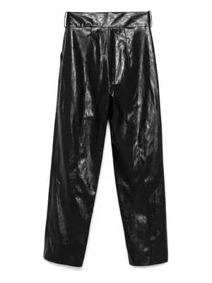 Federica Tosi Tapered Faux Leather Trousers