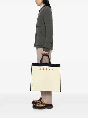 Marni Jacquard Logo Tote