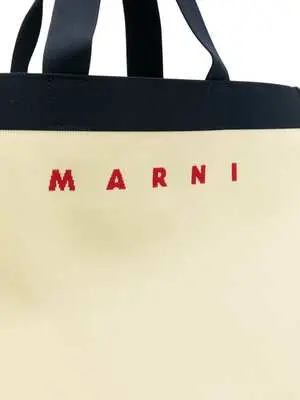 Marni Jacquard Logo Tote