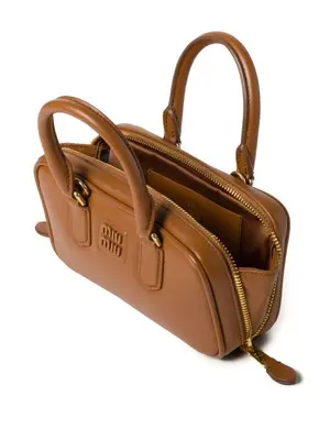 Miu Miu Arcadie Mini Tote Bag - Brown