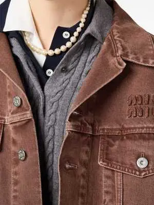 Miu Miu Garment-dyed Denim Jacket