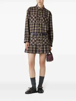 Miu Miu Tartan Wool Shirt