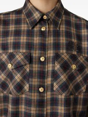 Miu Miu Tartan Wool Shirt