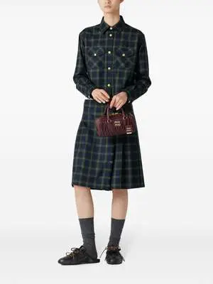 Miu Miu Plaid Wool Shirt
