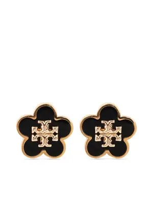 Tory Burch Tory Burch Logo Stud Earrings Black