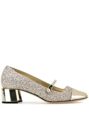 JIMMY CHOO 45mm Elisa Pumps - Gold
