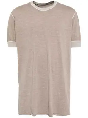 Boris Bidjan Saberi Raw-cut Hem Cotton T-shirt