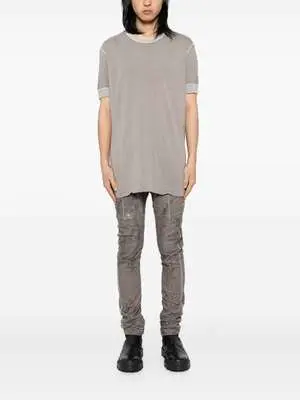 Boris Bidjan Saberi Raw-cut Hem Cotton T-shirt