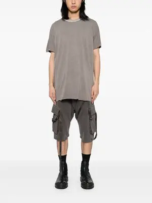 Boris Bidjan Saberi Stonewashed Cargo Track Shorts - Grey