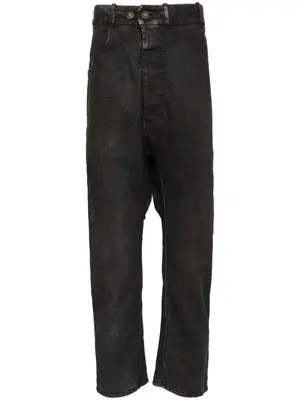 Boris Bidjan Saberi Cotton Loose-fit Trousers - Blue