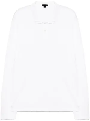 JAMES PERSE Luxe Lotus Polo Shirt - White