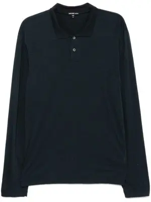 JAMES PERSE Luxe Lotus Polo Shirt - Blue