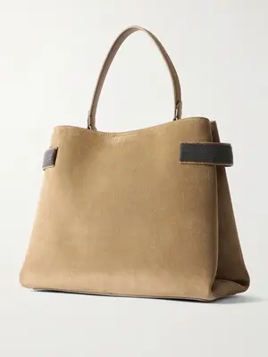 Brunello Cucinelli Bead-embellished Shoulder Bag - Brown