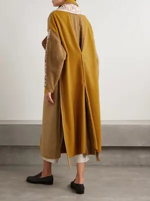 Thank You Have A Good Day Crosby Patchwork Coat