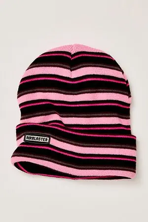 AIRBLASTER Striped Beanie Pink