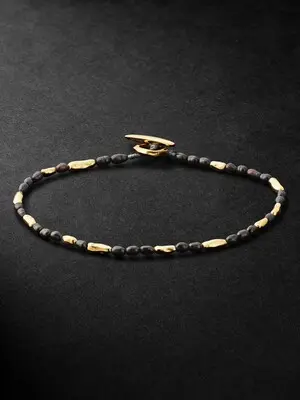 Men's Black Gold Bracelets