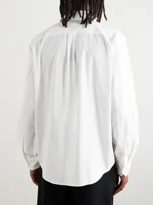 Our Legacy Beyond Logo-embroidered Tencel™ Lyocell And Cotton-blend Poplin Shirt