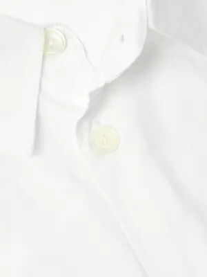 Our Legacy Beyond Logo-embroidered Tencel™ Lyocell And Cotton-blend Poplin Shirt