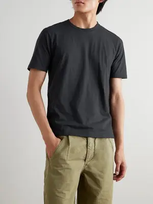 Folk Assembly Garment-dyed Cotton-jersey T-shirt