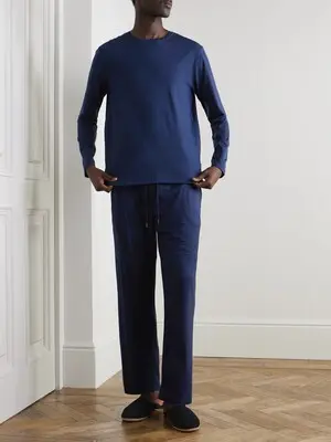 Derek Rose Marlowe Stretch-micro Modal Jersey Pyjama Trousers - Blue