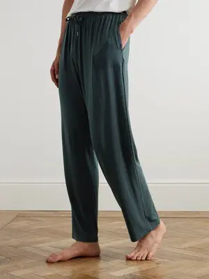 Derek Rose Marlowe Stretch Micro Modal Jersey Pyjama Trousers - Gray