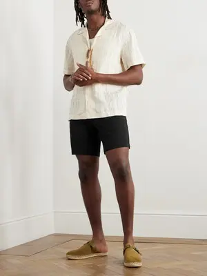 Derek Rose Harris Straight-leg Lyocell-blend Shorts
