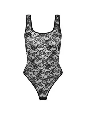 MAISON CLOSE Flashback Backless Bodysuit - Black