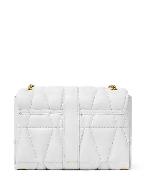 Versace Kleio Quilted Nappa Leather Shoulder Bag With Medusa '95 Lock - White
