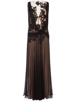 Alberta Ferretti Plunge Evening Dresses