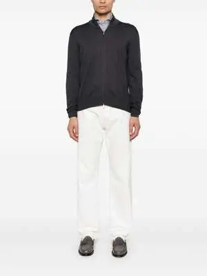 BARBA NAPOLI Wool Cardigan - Grey