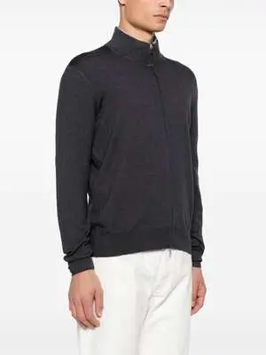 BARBA NAPOLI Wool Cardigan - Grey