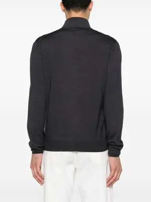 BARBA NAPOLI Wool Cardigan - Grey