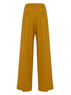La DoubleJ Pressed-crease Flared Trousers