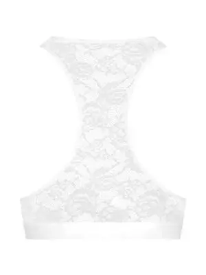 MAISON CLOSE Flashback Lace Bralette - White