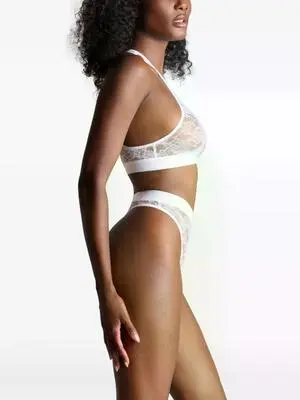 MAISON CLOSE Flashback Lace Bralette - White
