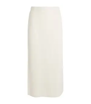 Theory Wool-cashmere Midi Skirt
