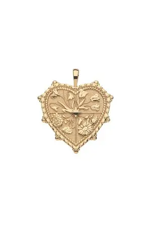 JANE WIN Hope Heart Pendant By - Gold