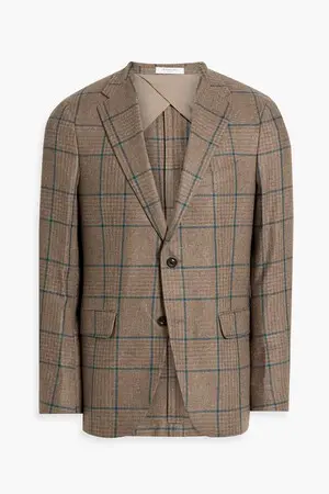 Boglioli Checked Silktweed Blazer