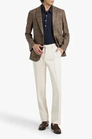 Boglioli Checked Silktweed Blazer