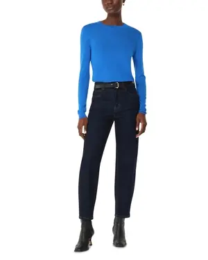 Whistles Annie Sparkle Crewneck Top - Blue