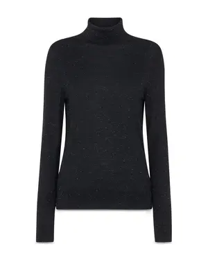 Whistles Sparkle Roll Neck Top