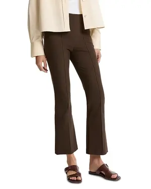 Vince Mid-rise Pintucked Cropped Pants - Willow