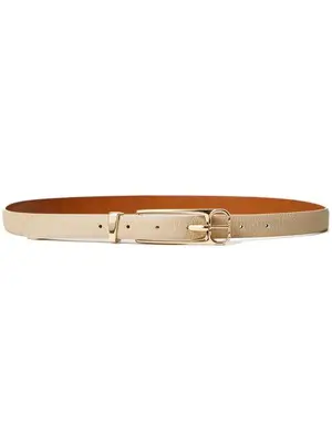 TWINSET Logo-engraved Buckle Belt - Neutrals
