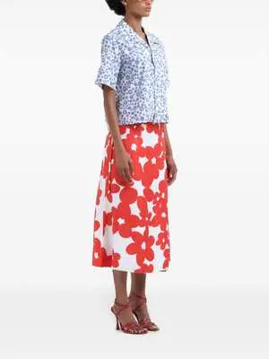 Marni Floral-print Midi Skirt