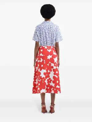 Marni Floral-print Midi Skirt