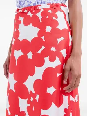 Marni Floral-print Midi Skirt